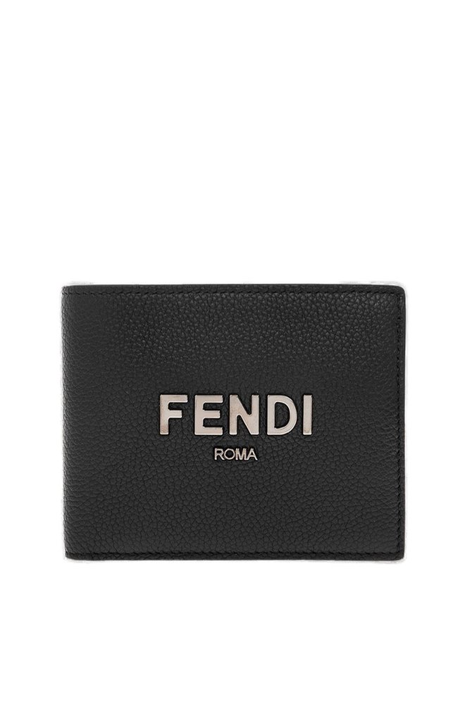 Fendi Logo Lettering Tri In Black | ModeSens