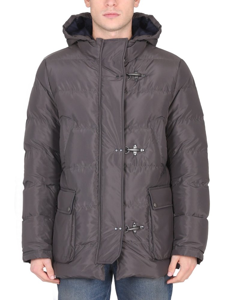Fay Down Jacket 3 Hooks In Charcoal | ModeSens
