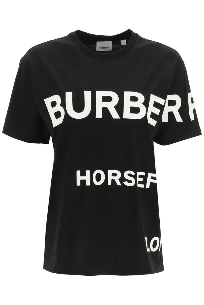 Burberry Horseferry Cotton Jersey T-shirt In Black | ModeSens