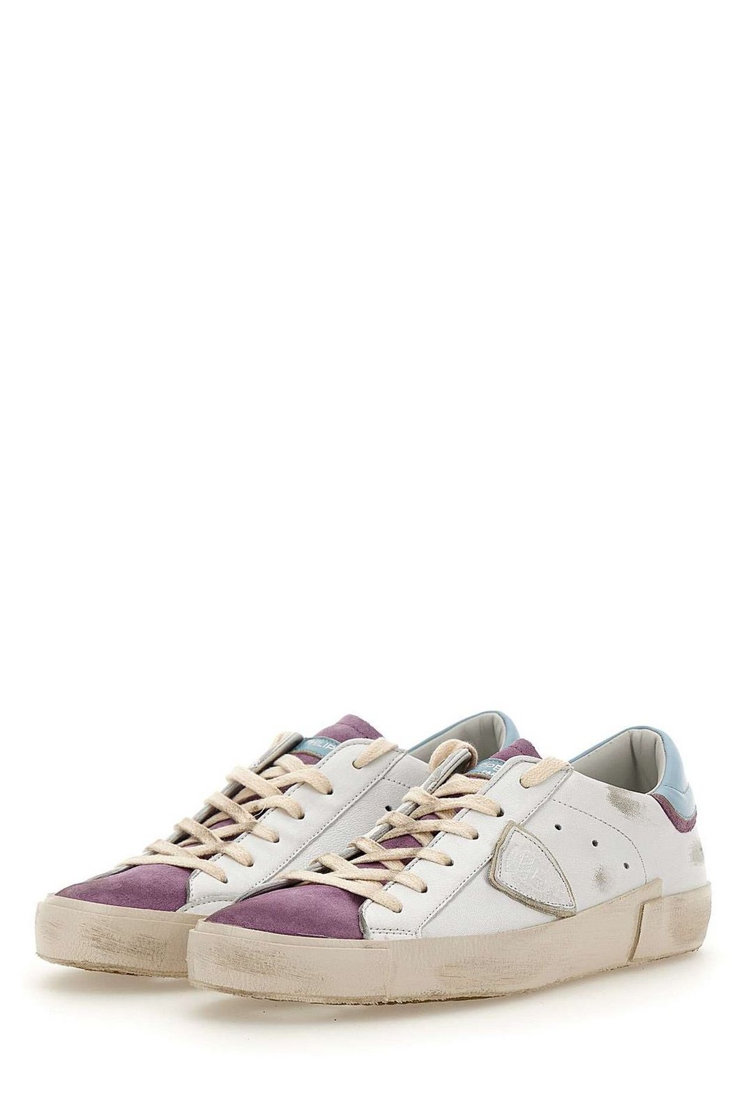 Philippe Model Paris Prsx Logo Patch Lace-Up Sneakers
