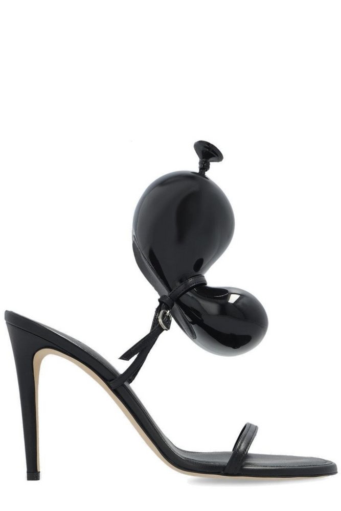 Loewe Balloon 100 Leather Sandals In Black | ModeSens
