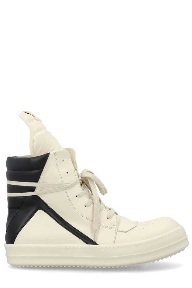 Rick Owens Geobasket In Milk Black Milk | ModeSens