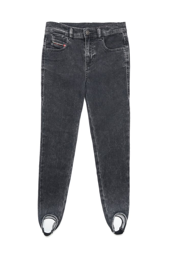 Diesel Mid-rise Straight Leg Stirrup Jeans In K02 | ModeSens