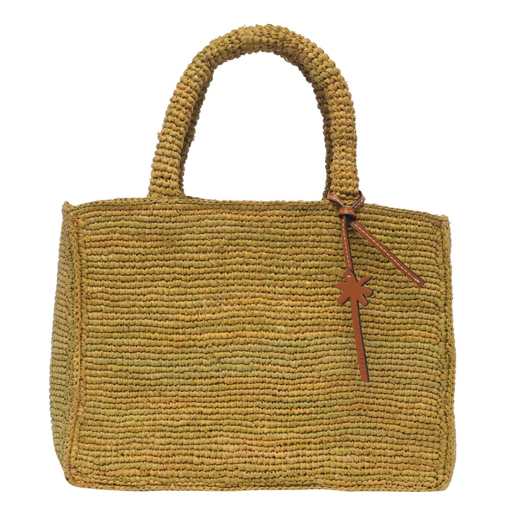 Manebi Manebí Small Raffia Tote Bag In Beige | ModeSens