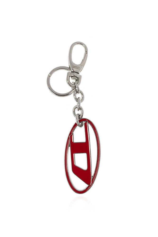 Diesel Enamelled-logo Keyring In Rot | ModeSens
