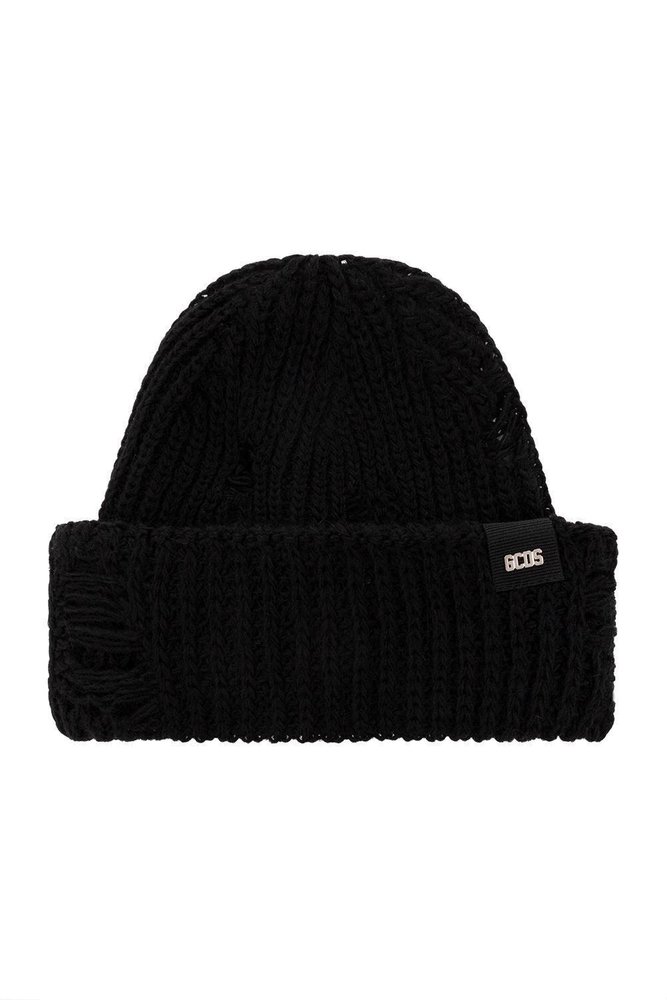 Gcds Knitted Giuly Logo Hat In Black | ModeSens