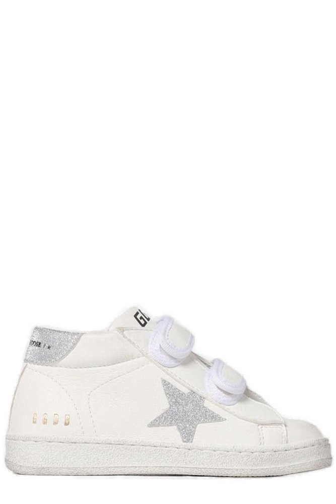 Golden Goose Kids Touch Strap Sneakers In White | ModeSens