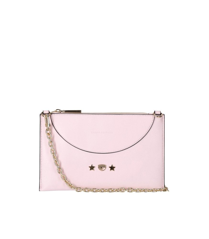 Chiara Ferragni Logo Detailed Chain In Pink | ModeSens