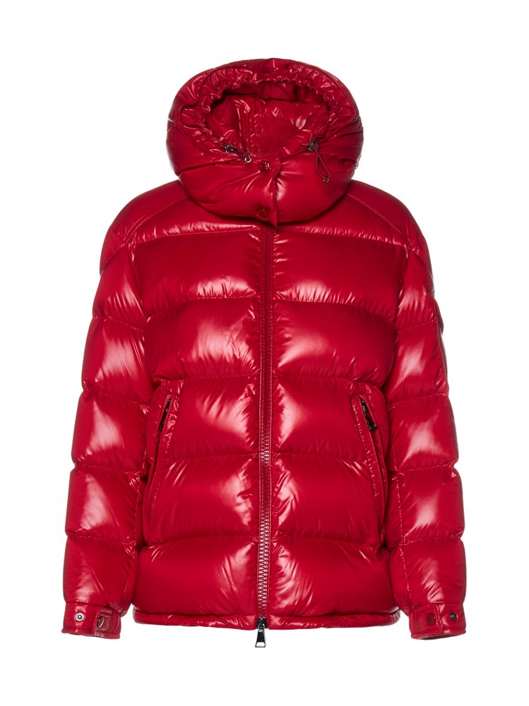Moncler Seritte Short Down Jacket In Red | ModeSens