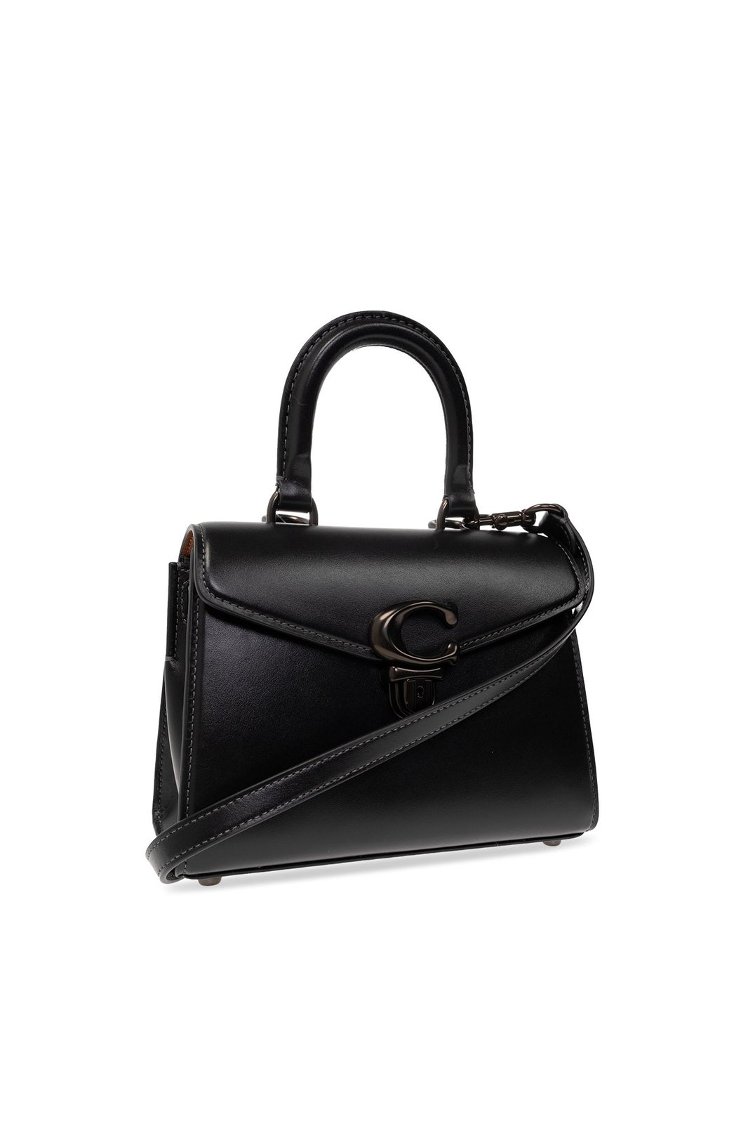 Coach Sammy 21 Logo Plaque Top Handle Bag