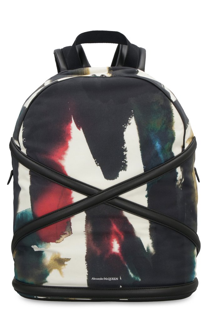 Alexander Mcqueen Graffiti Backpack In Multicolor | ModeSens
