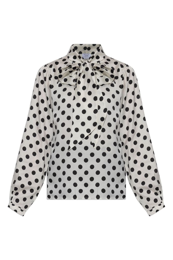 Kate Spade Polka Dot Print Blouse In Multi | ModeSens