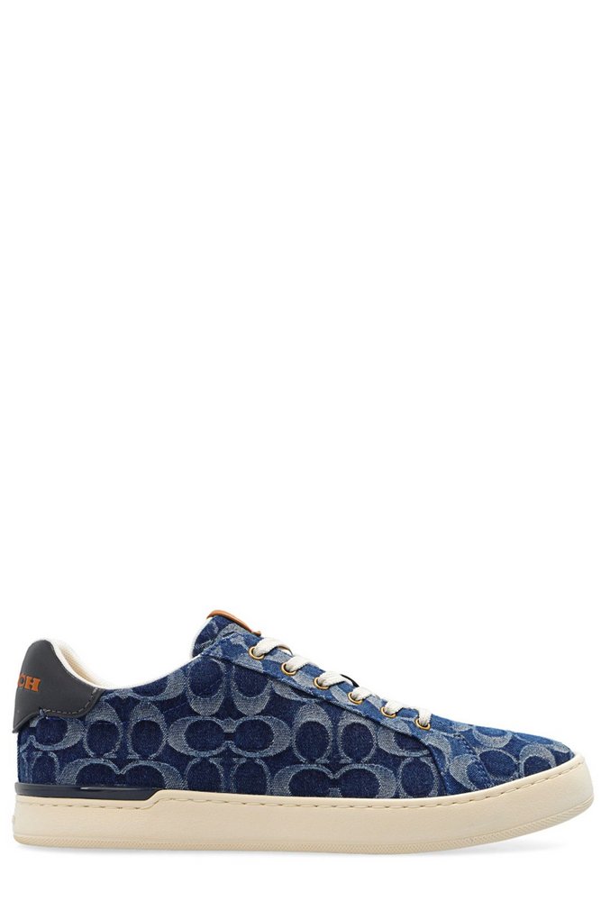 Coach Lowline Low Top Sneaker In Signature Denim In Blue | ModeSens