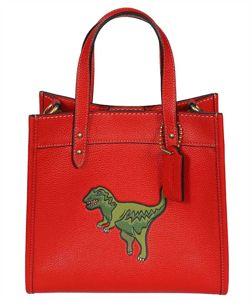 Coach Field Tote 22 In Leather With Rexy In B4/sport Red | ModeSens