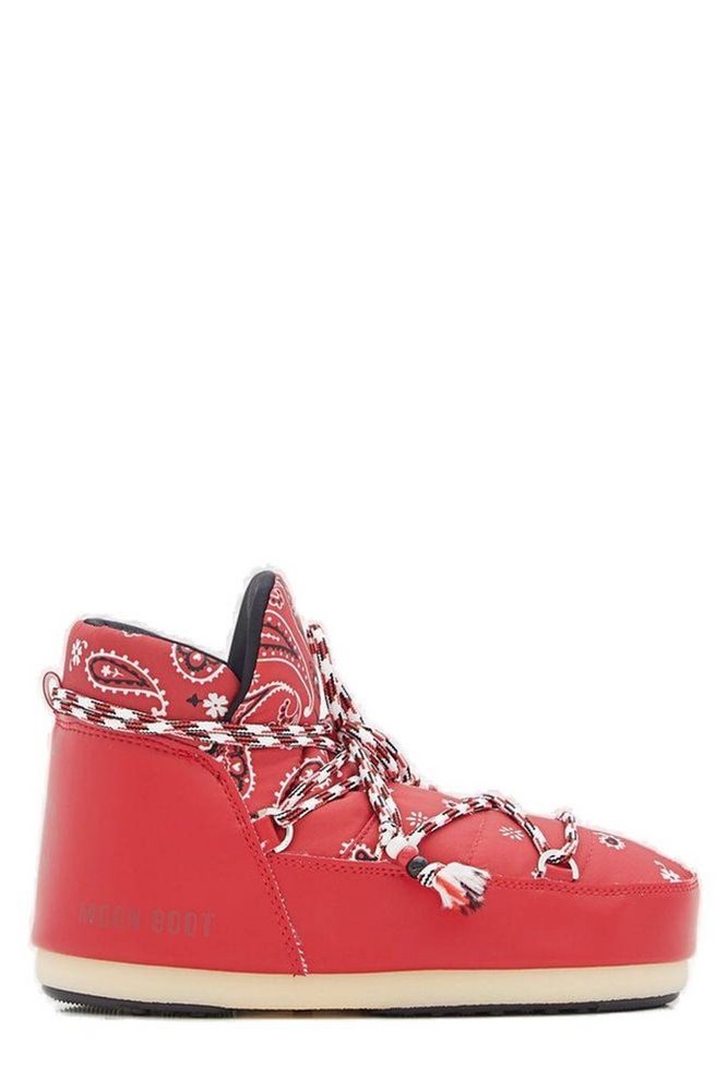 Alanui Full Moon Bandana Apres-ski Boots X Moon Boot In Red | ModeSens